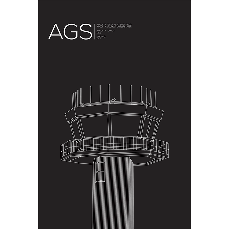 AGS | AUGUSTA TOWER Print – Modern Art by 08 Left