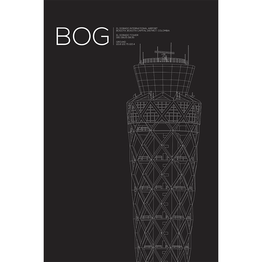 BOG | BOGOTA TOWER Print – Modern Art by 08 Left