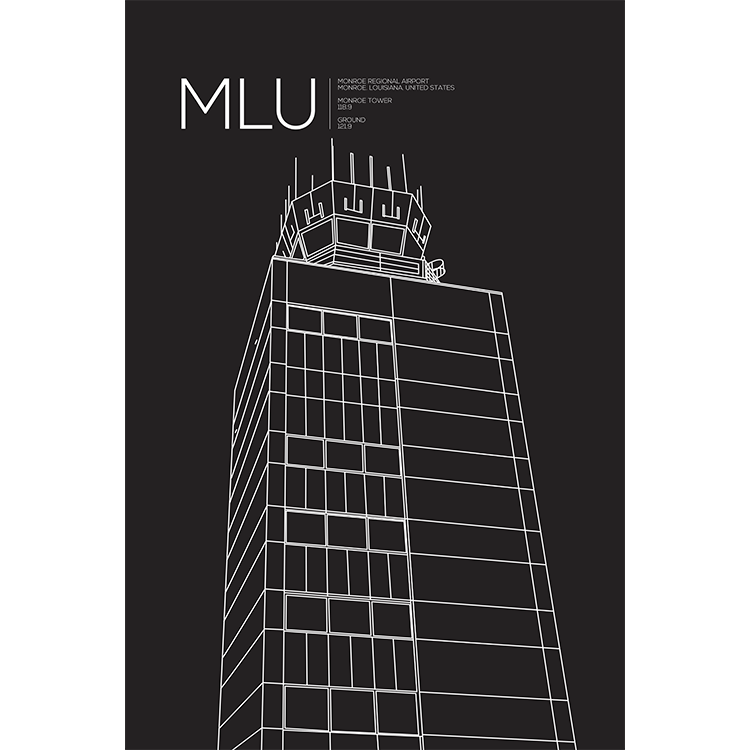 MLU | MONROE TOWER Print – Modern Art by 08 Left