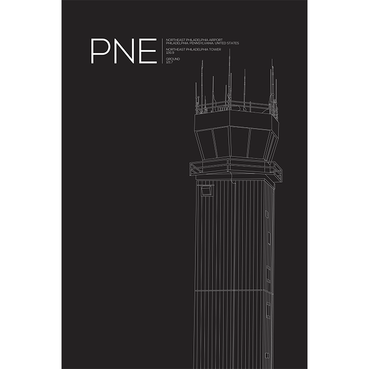 PNE | NORTHEAST PHILADELPHIA TOWER Print – Modern Art by 08 Left