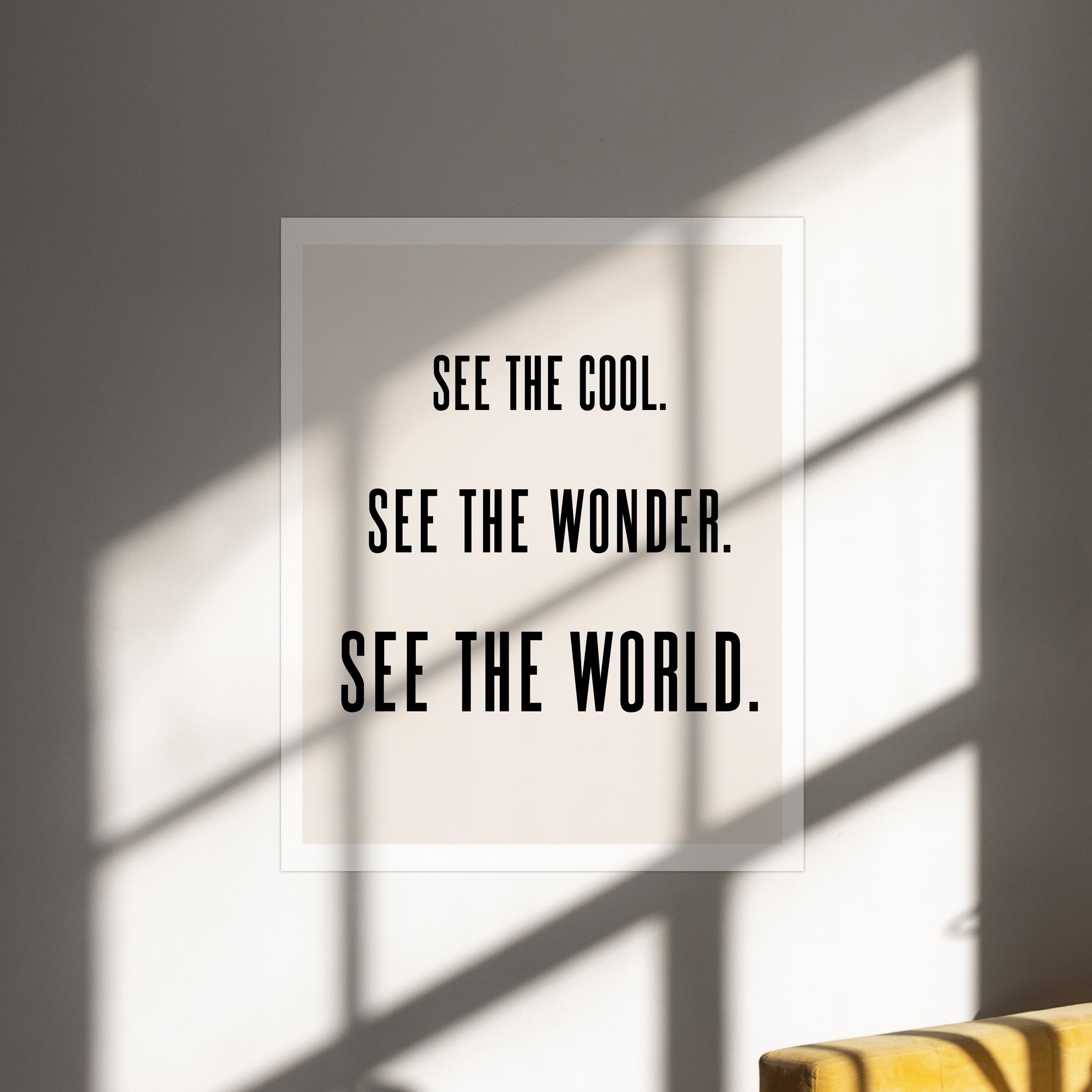 See The World Print – Modern Original Art by 08 Left