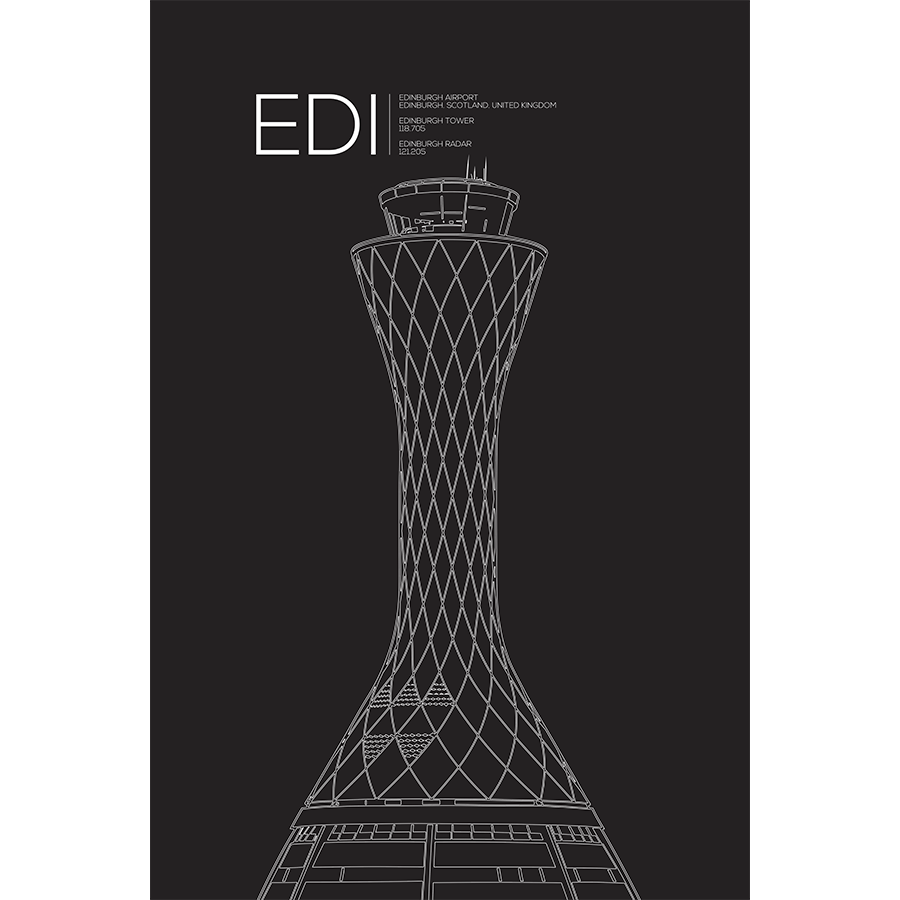 EDI | EDINBURGH TOWER Print – Modern Art by 08 Left