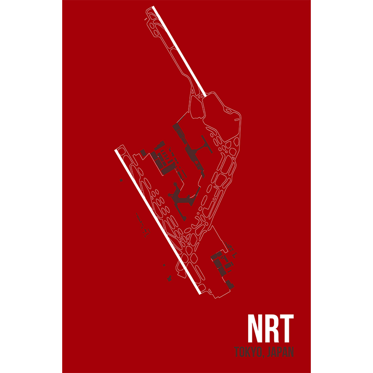 NRT | TOKYO Airport Print – Modern Art by 08 Left