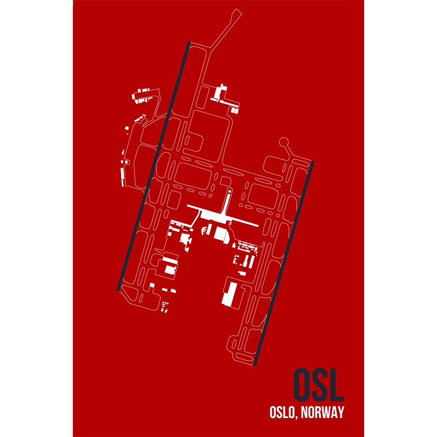 OSL | OSLO Airport Print – Modern Art by 08 Left